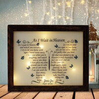 Memorial Shadow Box - Etsy