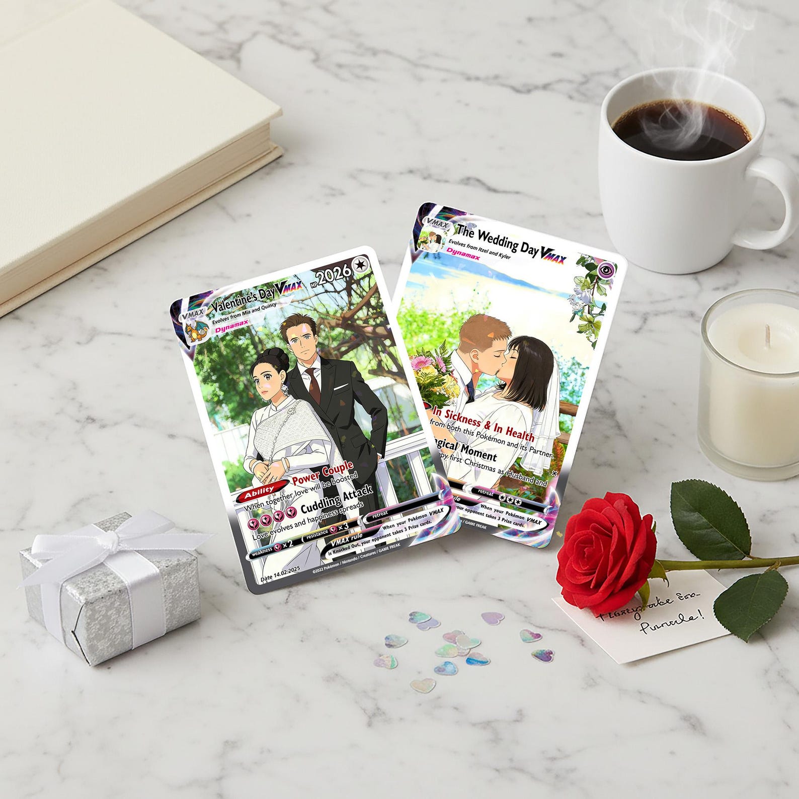 Custom Poke Anniversary Card, Personalized Couple Gift - Etsy