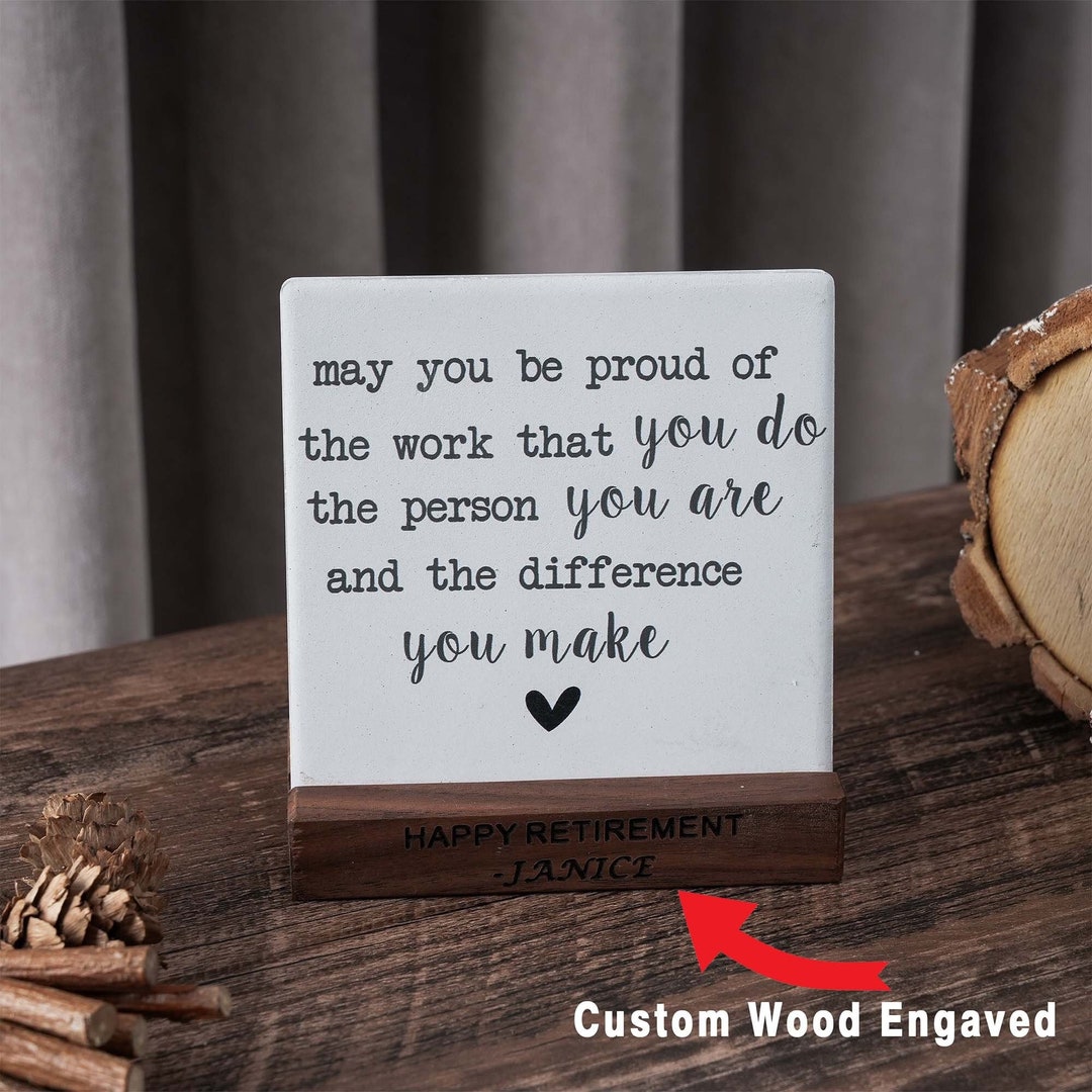 Farewell Gift for Coworker, Custom Employee Appreciation Thank You Gift ...