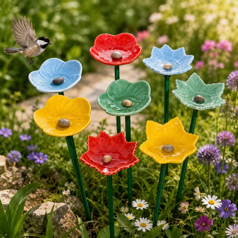 Pollinator Watering Station, Bird Insect Waterer Bee Bath Dish ...