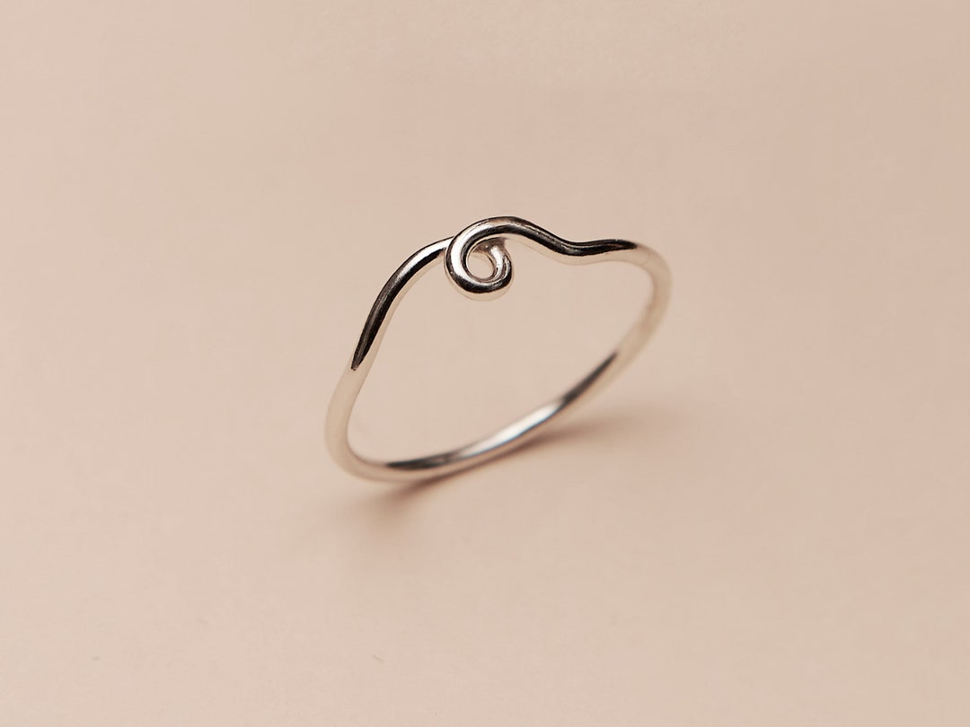 Silver Loop Ring - Eye Silver Ring - Simple Ring - Silver Circle Ring - Dainty Ring Silver ...