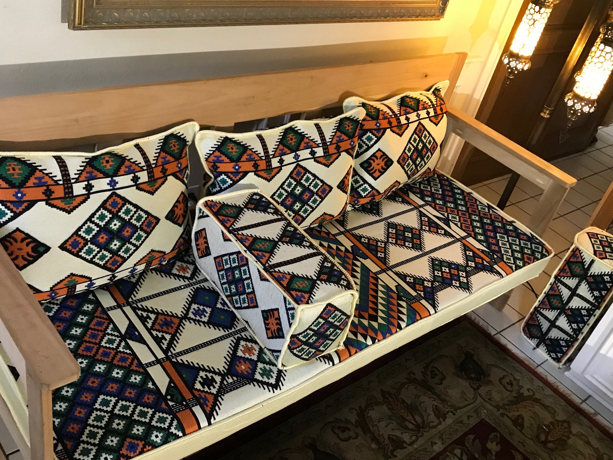 NEW Golden Yellow Arabesque With Matching 2-meter Wide 6.5ft - Etsy