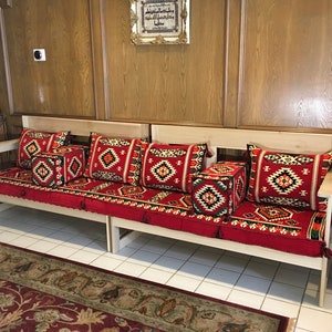 3m Kilim Red Orange Tulip Arabic Majlis Jalsa Set Floor - Etsy