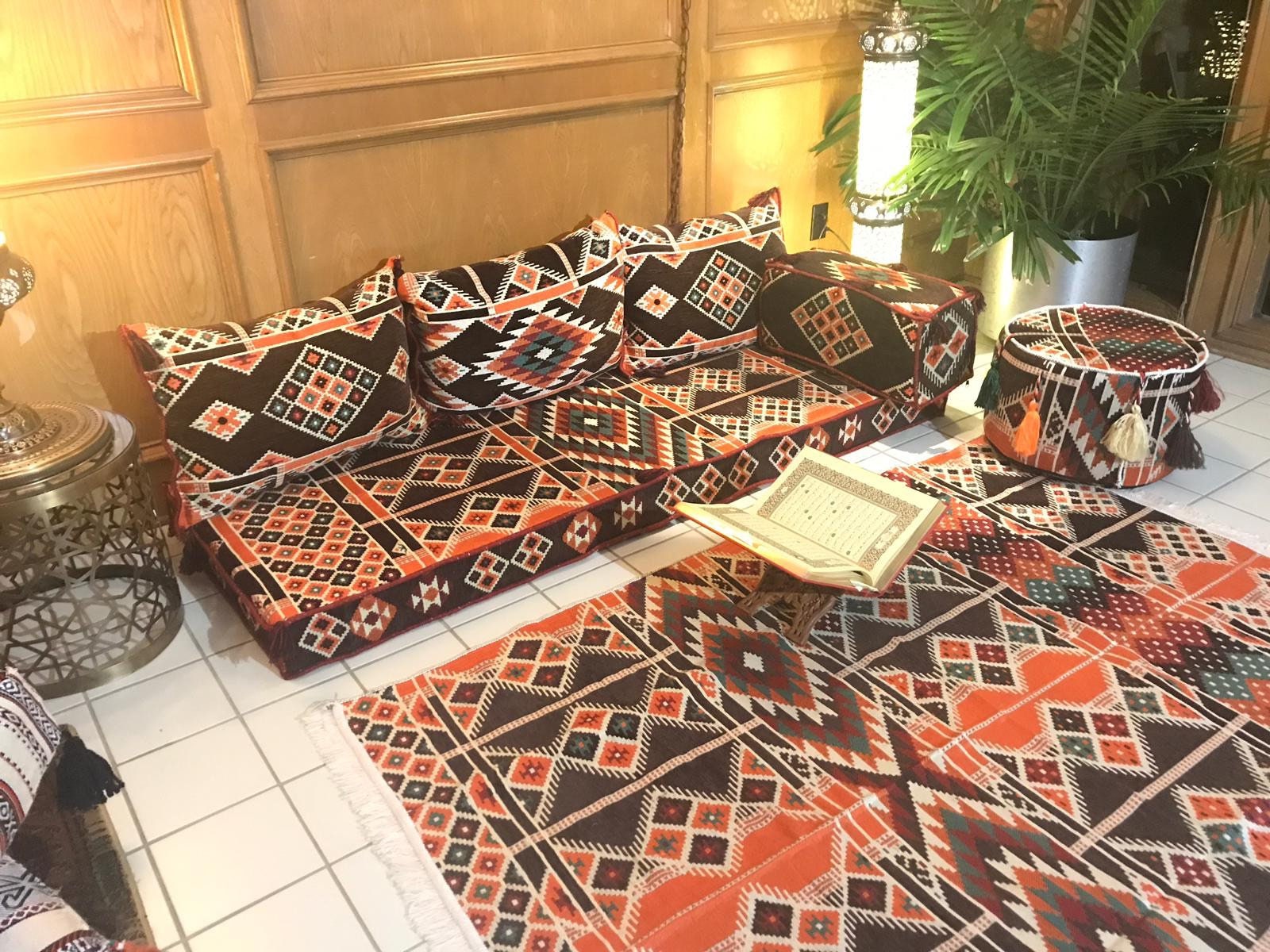 Arabesque Tulip Arabic Diwan Majlis Jalsa Floor Seating Sofa 2 | Etsy