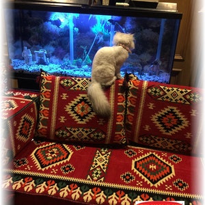 3m Kilim Red Orange Tulip Arabic Majlis Jalsa Set Floor - Etsy