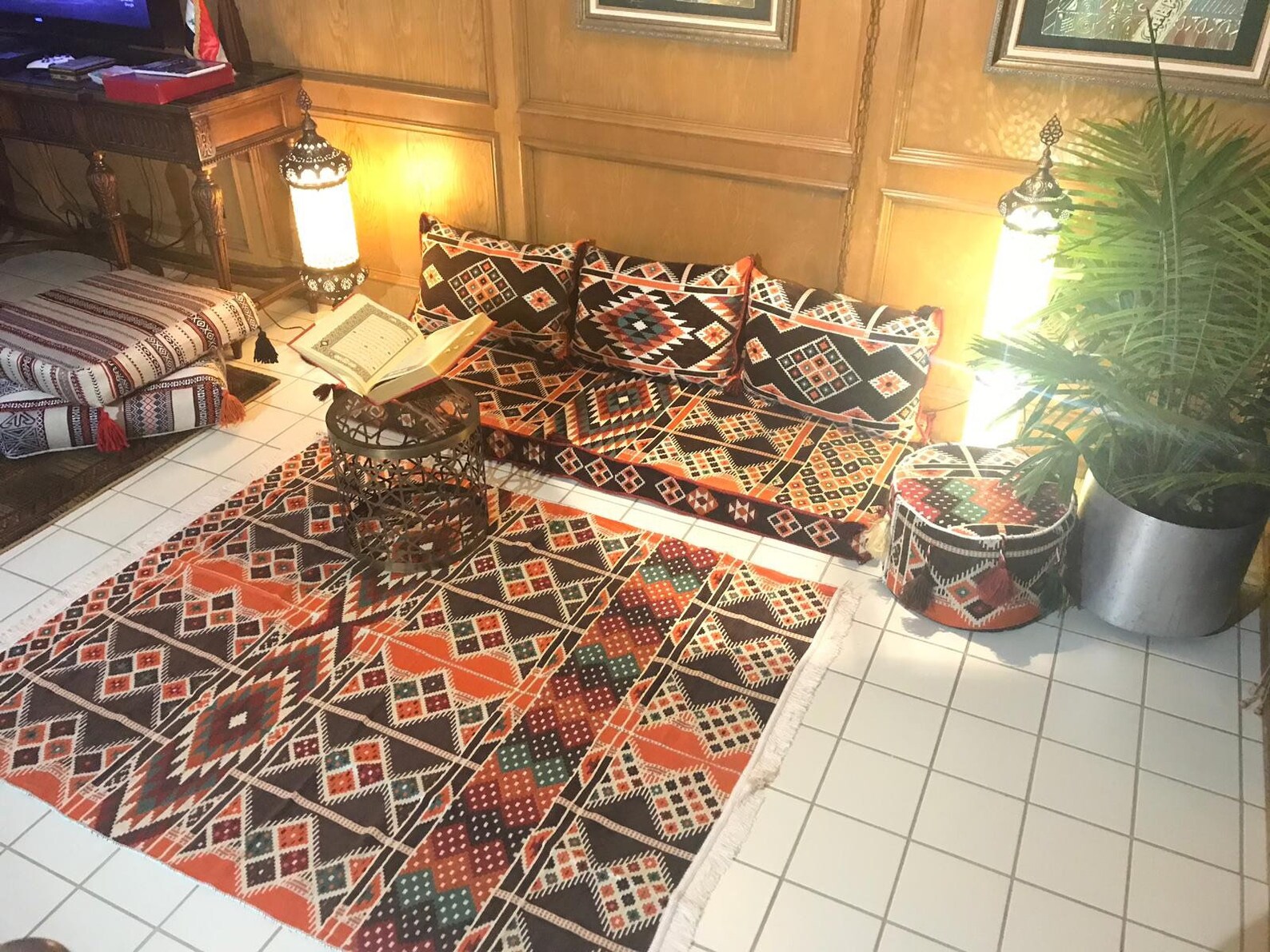 Arabesque Tulip Arabic Diwan Majlis Jalsa Floor Seating Sofa 2 - Etsy