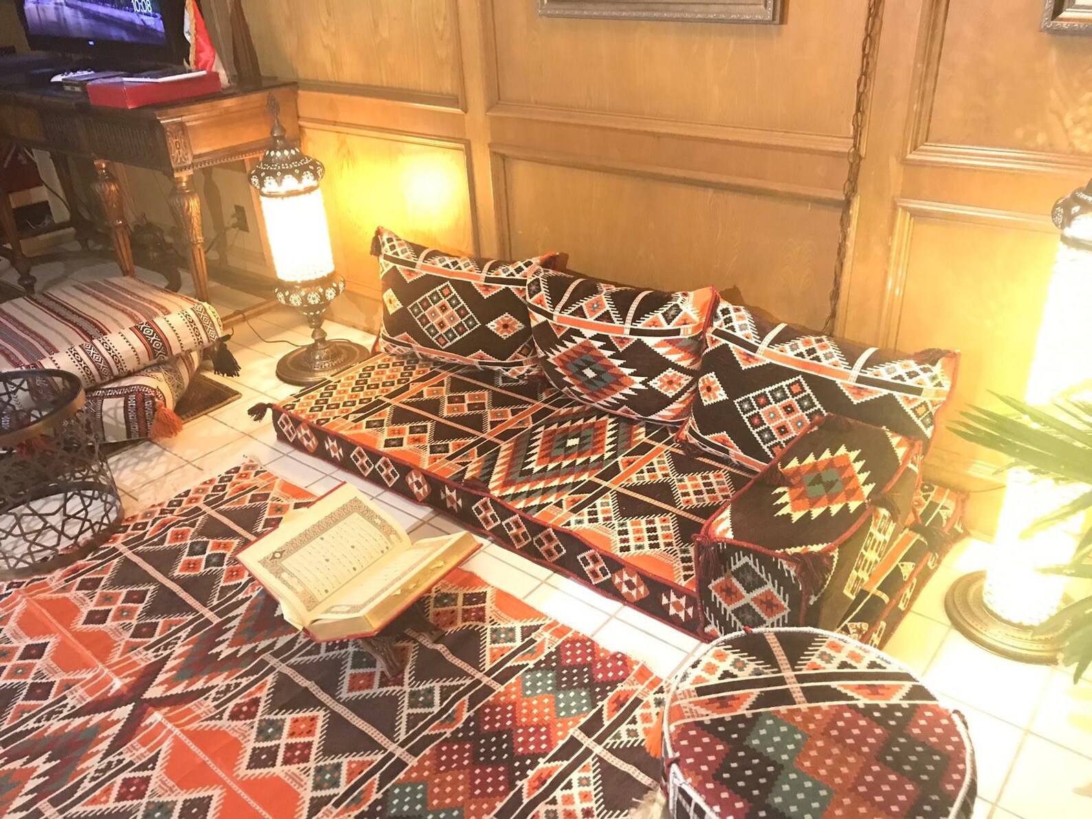 Arabesque Tulip Arabic Diwan Majlis Jalsa Floor Seating Sofa 2 - Etsy