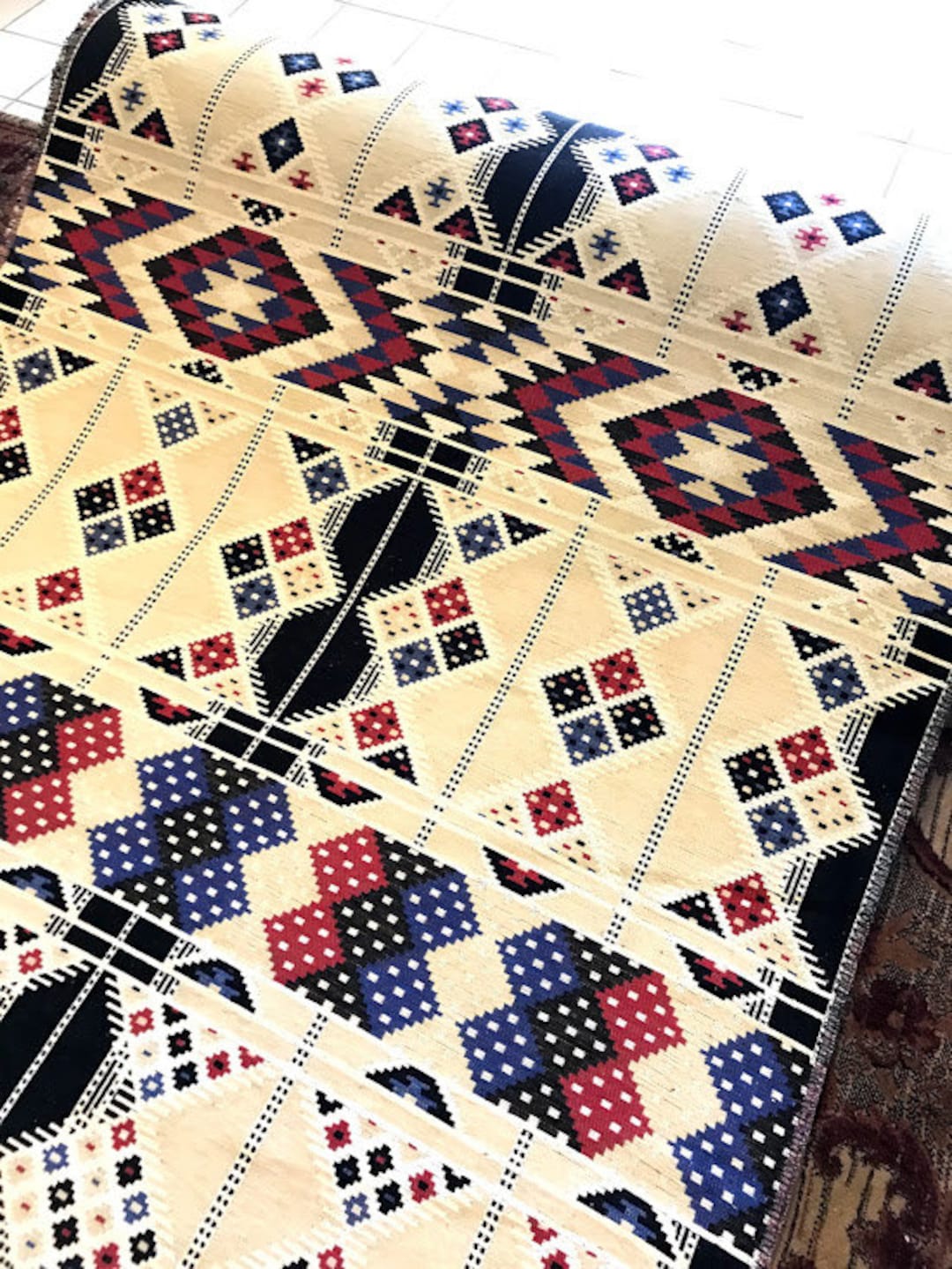 Tela árabe tejida arabesca beige cortada a medida - Etsy México