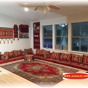 3m Kilim Red Orange Tulip Arabic Majlis Jalsa Set Floor - Etsy