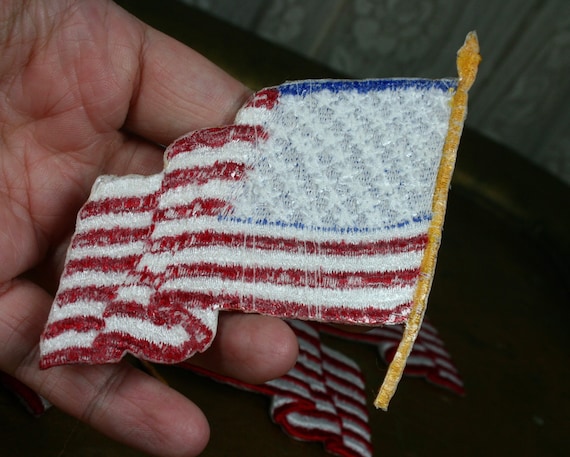 Vintage American Flag Patches, Flag Sew On or Glue On… - Gem