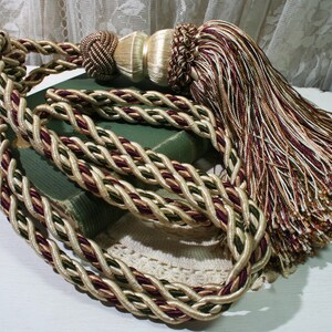 Vintage Tie Back Tassel, Large Curtain Tie Back, Vintage Tassels ...