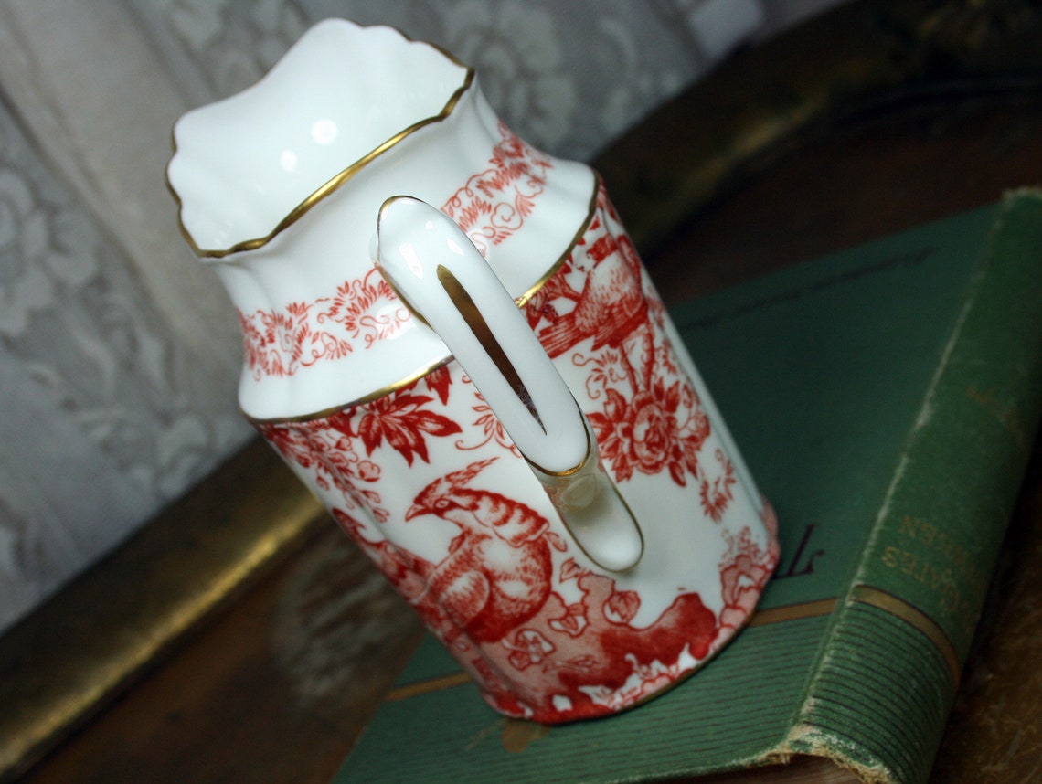 Vintage Royal Crown Derby Pitcher Creamer English Bone China - Etsy