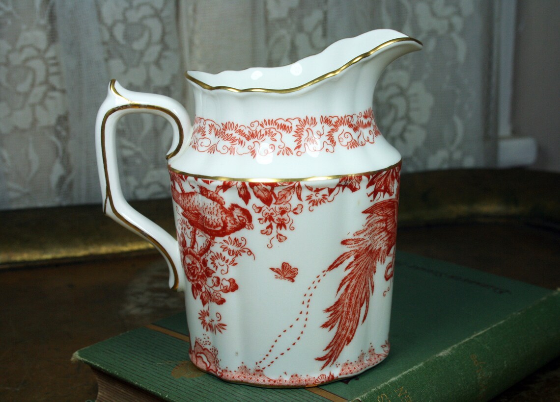 Vintage Royal Crown Derby Pitcher Creamer English Bone China - Etsy