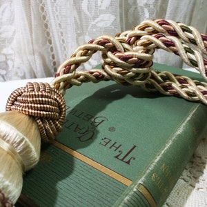 Vintage Tie Back Tassel, Large Curtain Tie Back, Vintage Tassels ...
