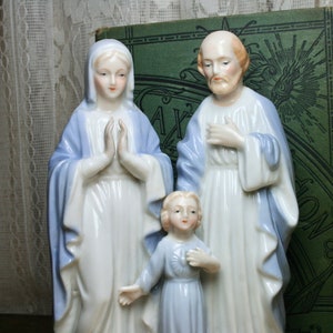 Vintage Religious Holy Family Figurine Statue, 1950s Catholic Lipper ...