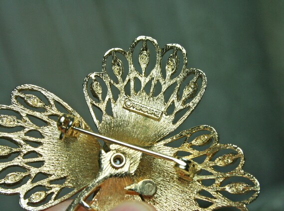 Rare Vintage Vendome Enamel Brooch and Earrings Set, … - Gem