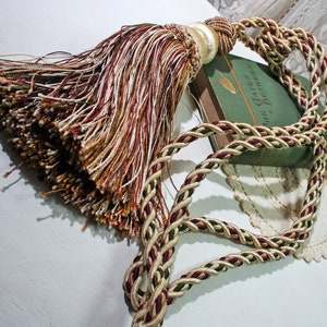 Vintage Tie Back Tassel, Large Curtain Tie Back, Vintage Tassels ...