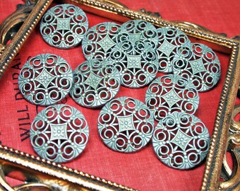 Filigree Buttons | Etsy