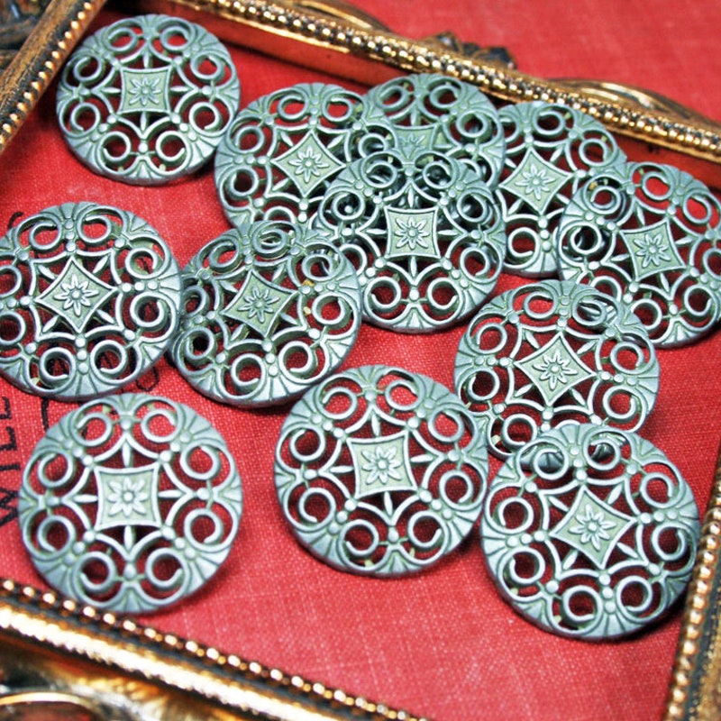 Silver Buttons - Etsy