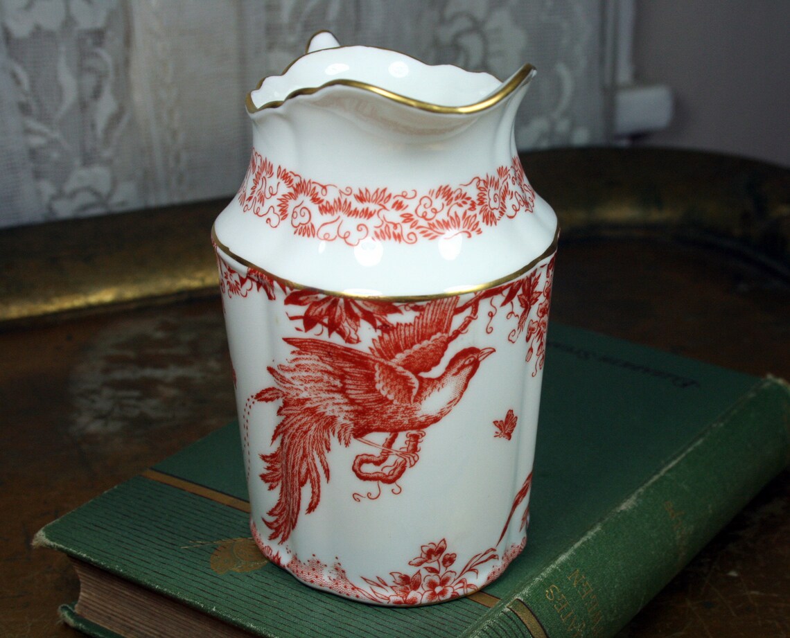 Vintage Royal Crown Derby Pitcher Creamer English Bone China - Etsy