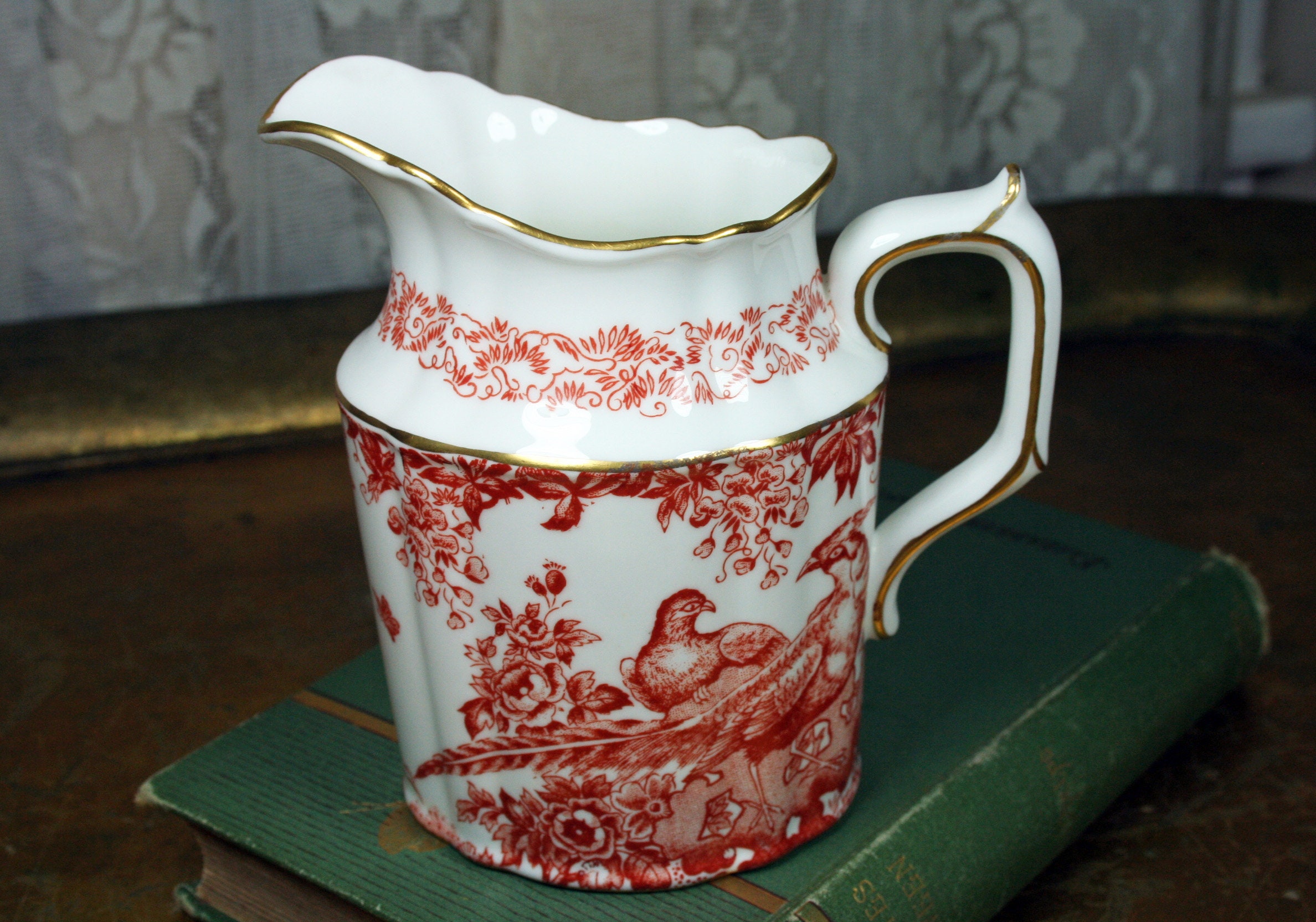 Vintage Royal Crown Derby Pitcher Creamer English Bone China - Etsy