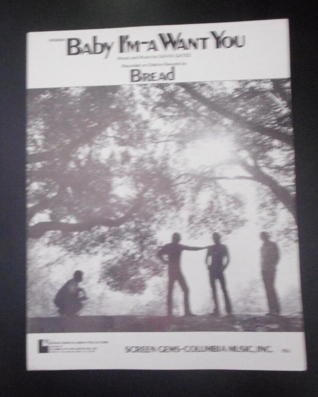 Baby I'm A Want You --bread --" Sheet Music-vintage - Etsy