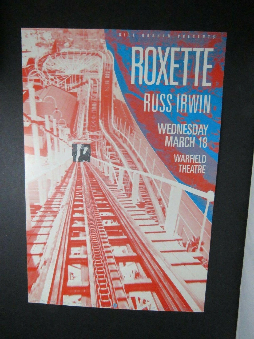 Roxette-russ Irwin Warfield Concert Poster :1992 #54 - Etsy