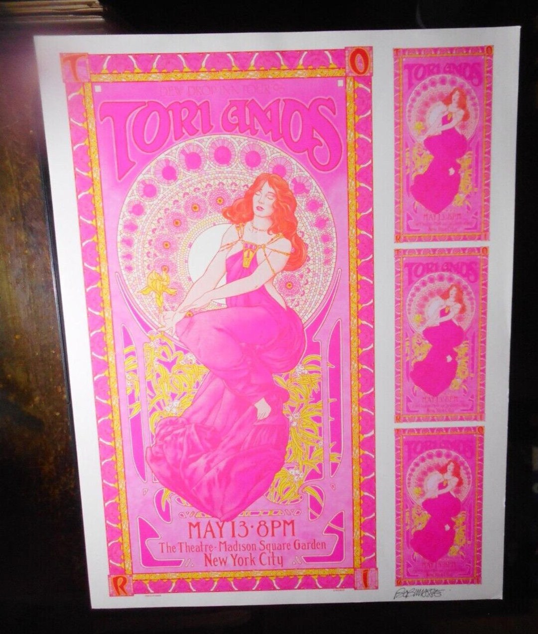 Tori Amos Concert Poster 3 Handbills Printers Proof Signed by Artist ...