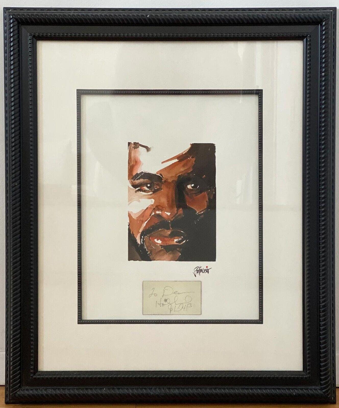 Boxer evander Holyfield Signed Autograph on Cut With Artwork W/coa ...
