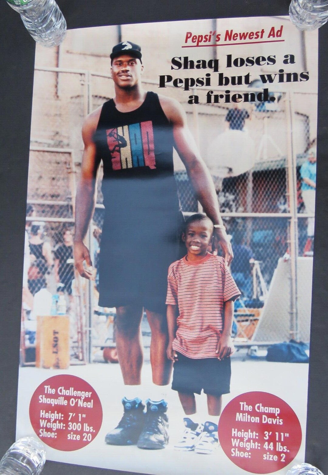 Shaquille O'neal Pepsi Cola Latest TV Ad Campaign Poster - Etsy