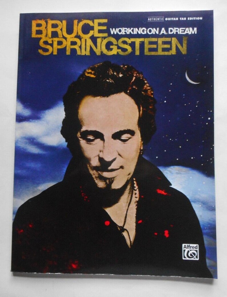 Bruce Springsteen working on a Dream songbook Alfred - Etsy