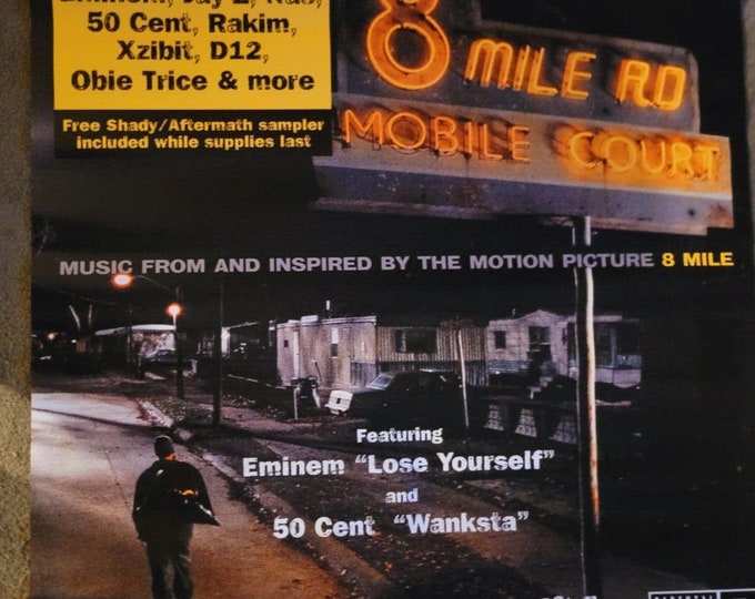 Eminem Movie 8 Mile Road-vinyl Banner Poster-promo Only 2 Sided 50cent ...