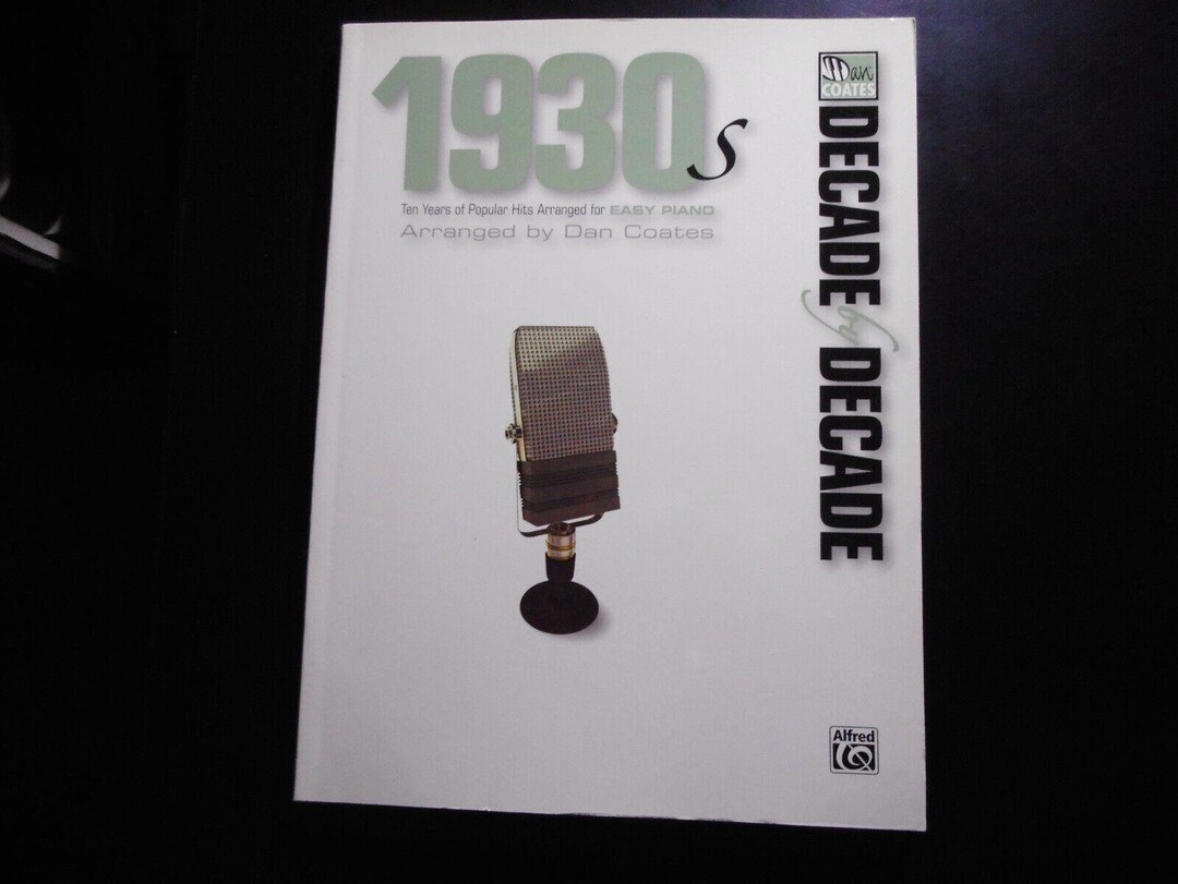 DECADE by DECADE 1930s Alfred SONGBOOK- - Etsy