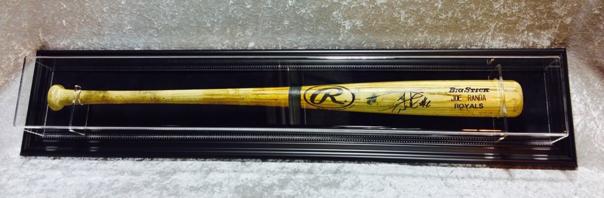 Premium Wall Mount Baseball Bat Display Case, for Horizontal or ...