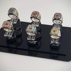 6 Ring Display Case for Collectors Rings, Championship Rings or Other ...