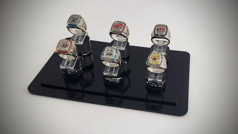 6 Ring Display Case for Collectors Rings Championship Rings - Etsy