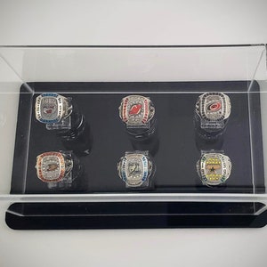 6 Ring Display Case for Collectors Rings, Championship Rings or Other ...