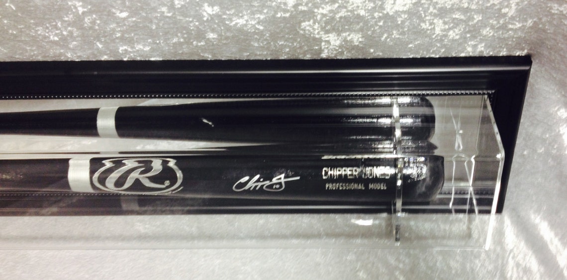 Premium Wall Mount Baseball Bat Display Case, for Horizontal or ...