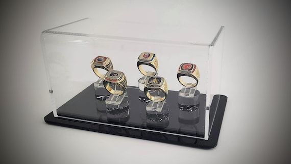 5 Ring Display Case for Collectors Rings Championship Rings | Etsy