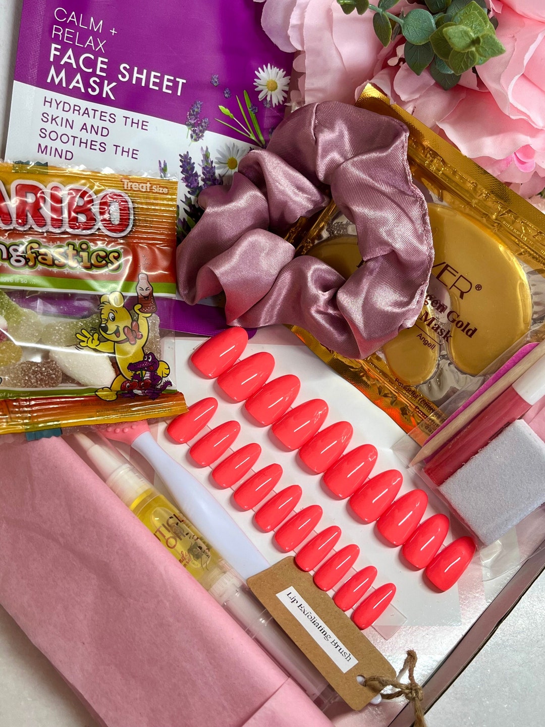 Luxury Press on Nails Pamper Box, Beauty Gift for Women, Gift for Her ...