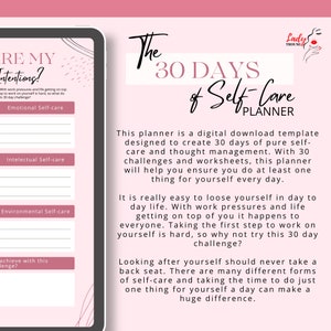 Self-care Planner, Printable Planner, Mood Tracker, Habit Tracker ...