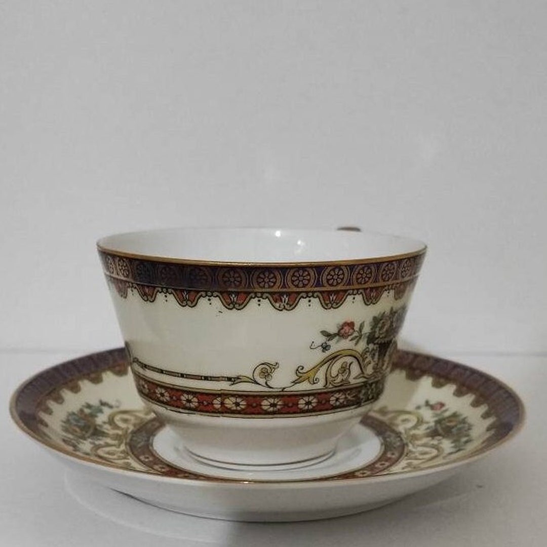 Kokura China Tea Cup and Saucer Made in Japan Gold Rim - Etsy