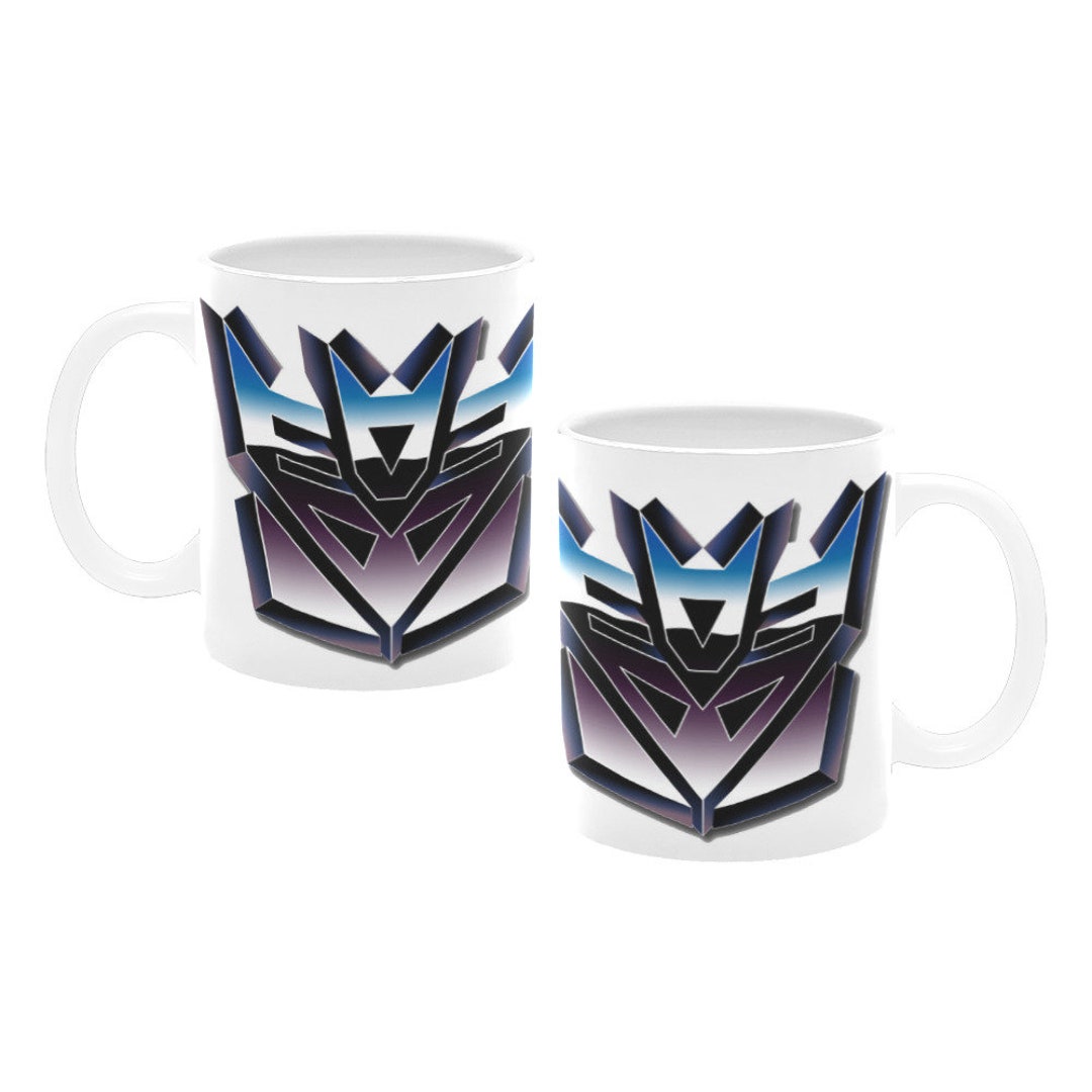 Decepticon Logo Mug: 1980s Transformers Cartoon Coffee Cup - Etsy