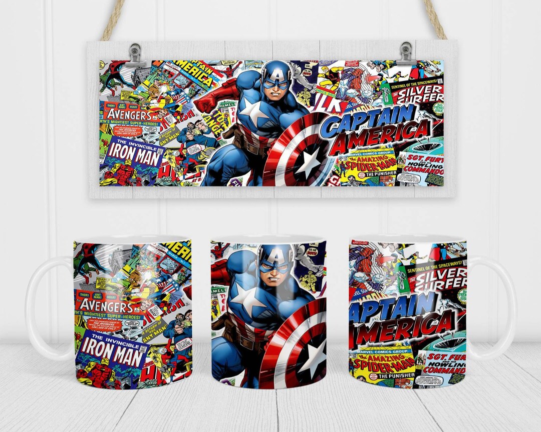 Captain America Marvel Character Comic Book Mug Superheroes - Birthday ...