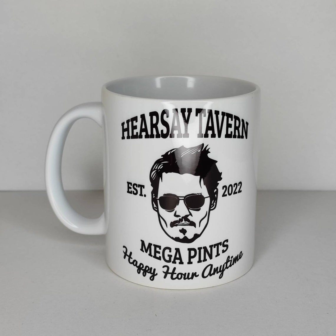 Johnny Depp Hearsay Tavern Mug Happy Hour Anytime? Mug Joke Mug, a Mega ...