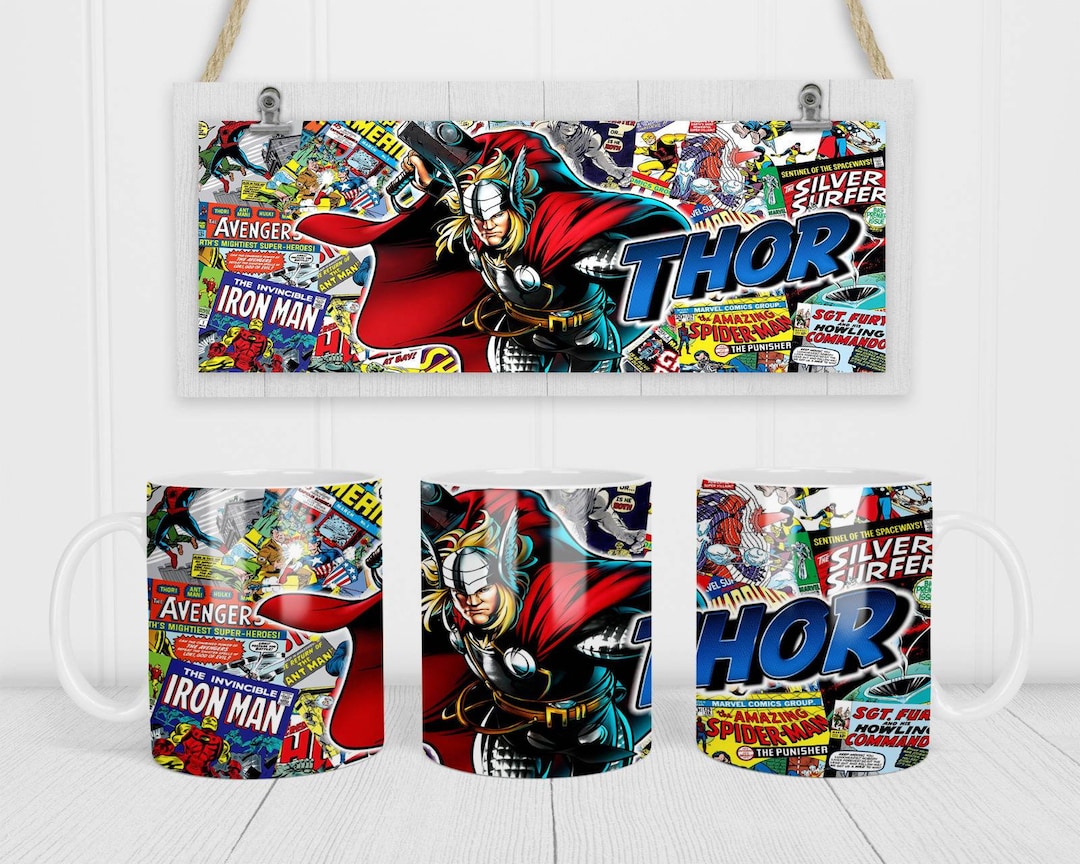 Thor Marvel Character Comic Book Mug Superheroes - Birthday Mug Gift ...