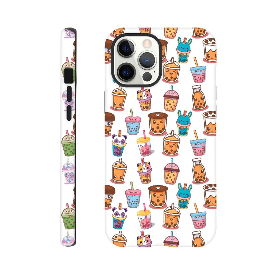 Kawaii Bubble Tea Boba iPhone Tough Case for iPhone X, iPhone XS ...