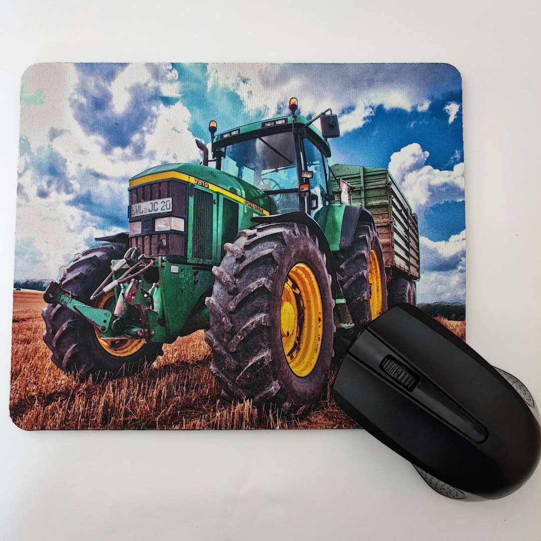John Deere Green Farm Tractor Mousepad Mouse Mat Mouse Pad 5mm Thick ...