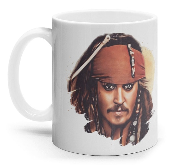 Johnny Depp Mug Captain Jack Sparrow Cup Mug Johnny Depp | Etsy