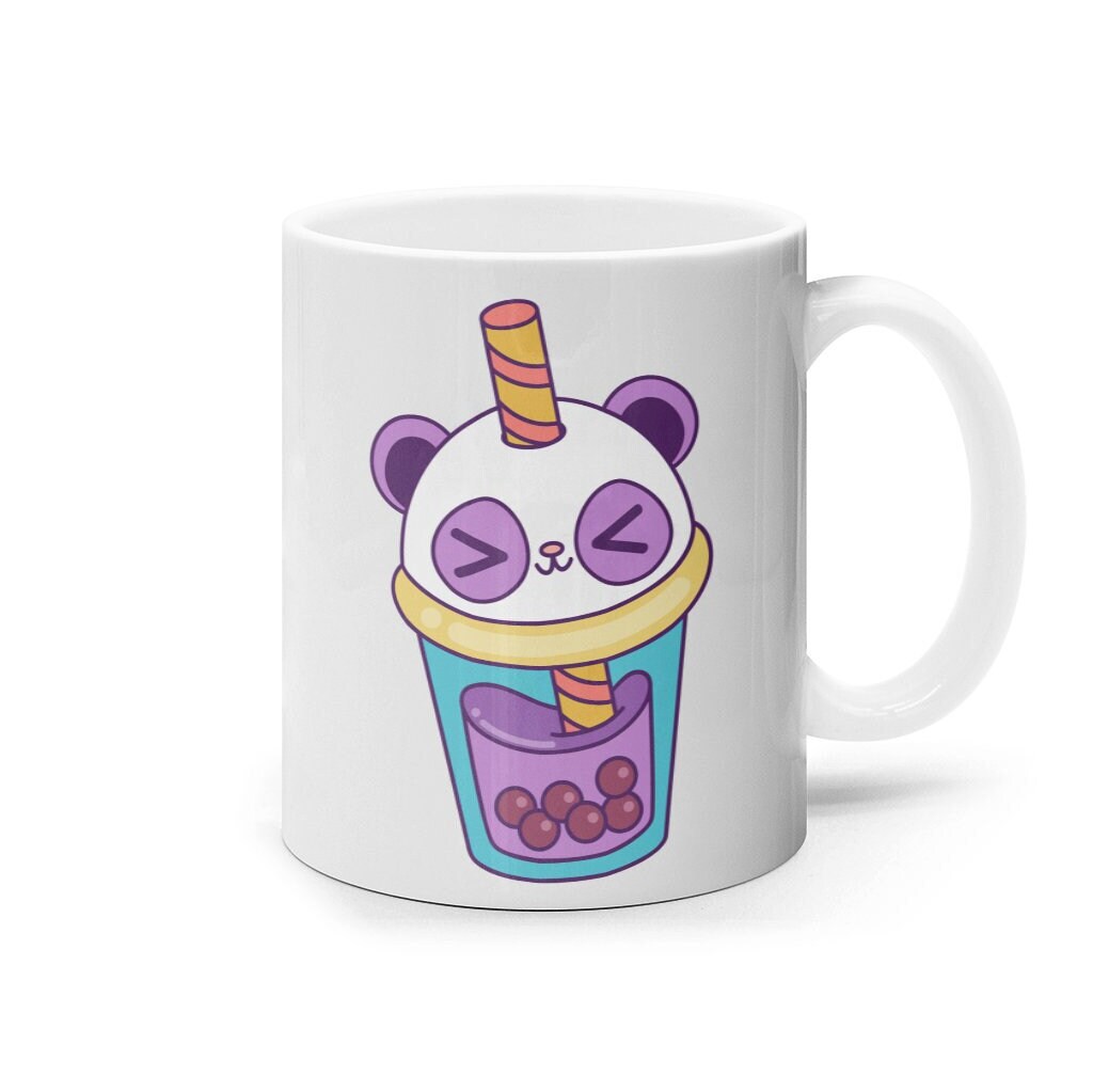 Kawaii Bubble Tea Mug Clipart Boba Drinks Cup Smiley Faces - Etsy UK